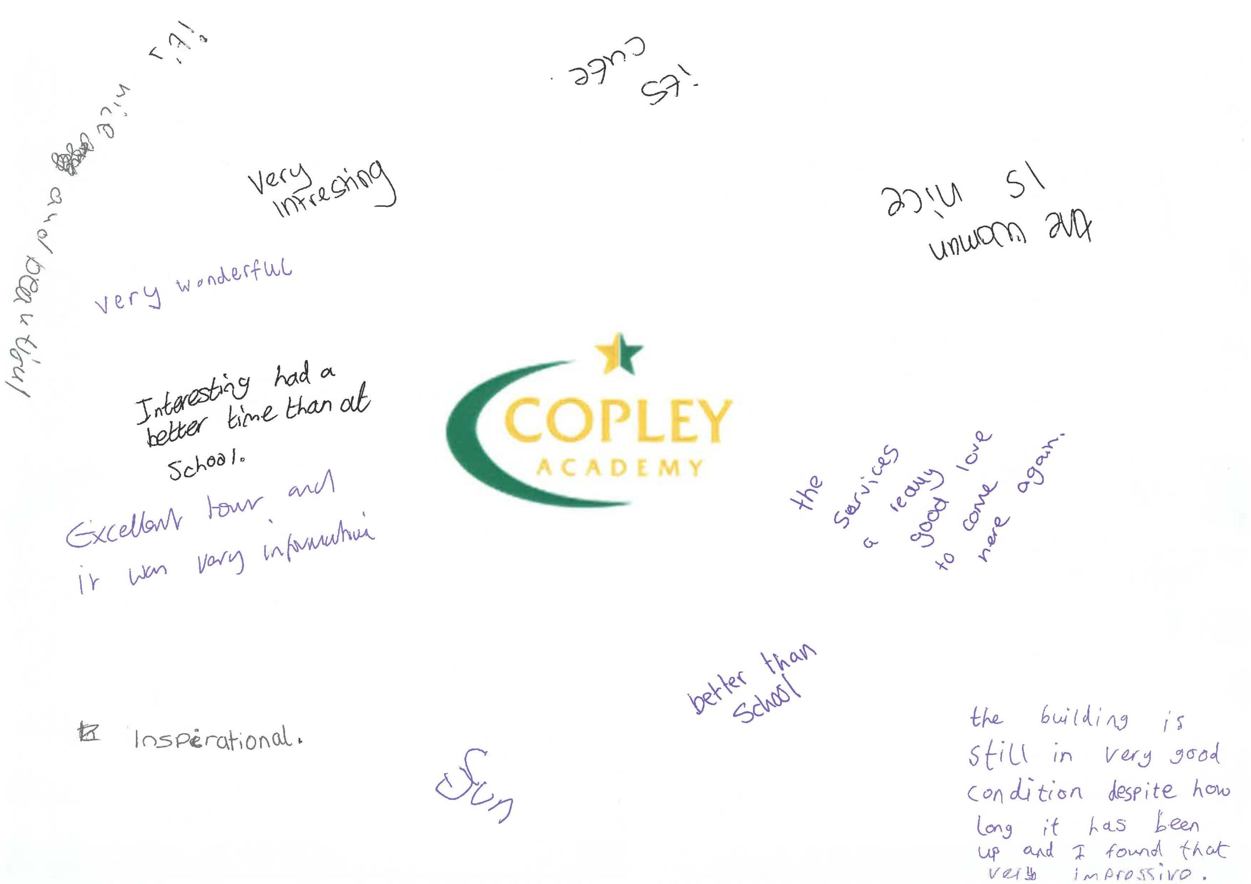 Copley High School visits AOB - AOB